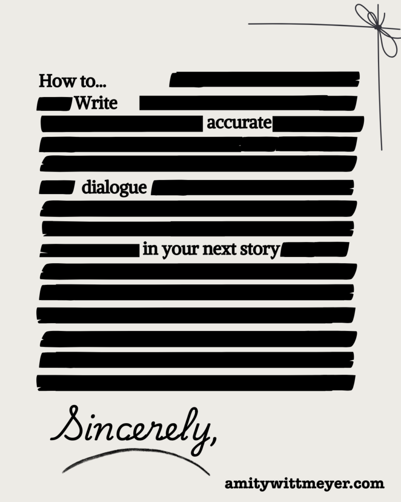 10 Best Techniques for Authentic Dialogue - Amity Wittmeyer